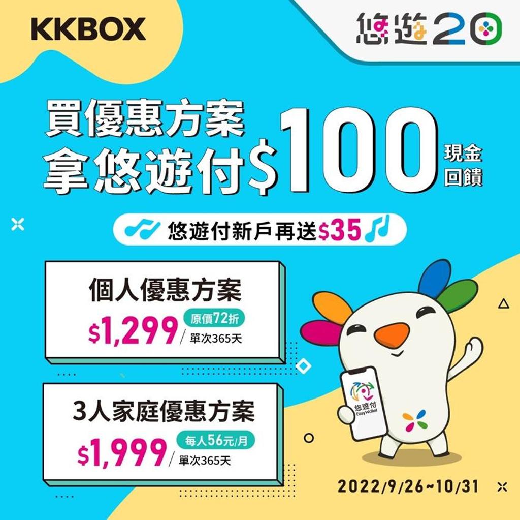 訂閱KKBOX用悠遊付 同享優惠價及100元現金券 - 綜合 - 工商時報