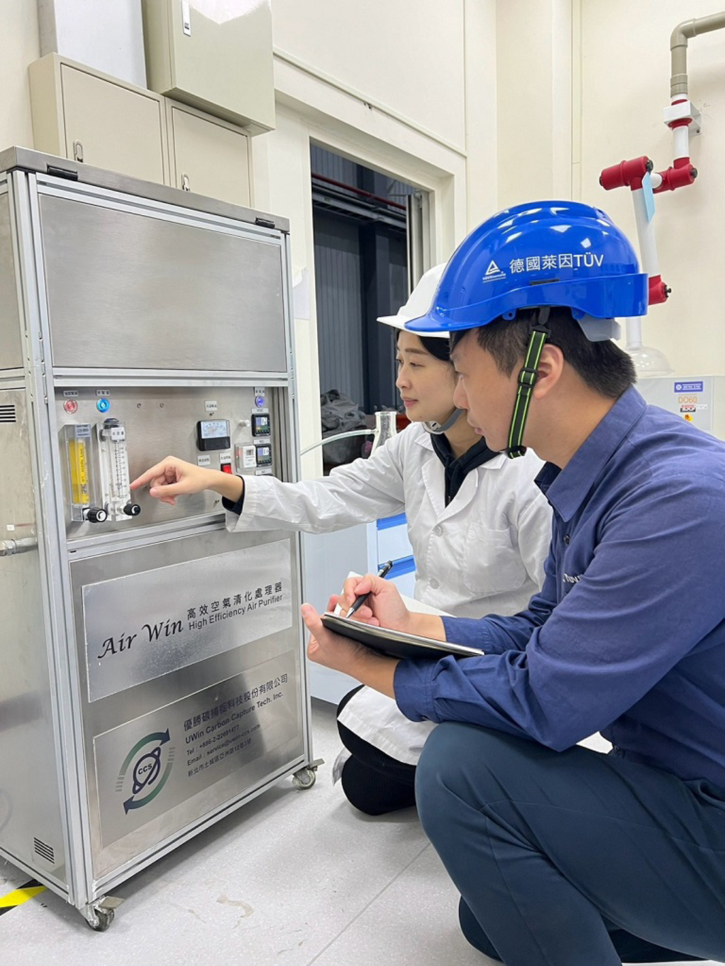 優勝集團研發「Air-Win」高效二氧化碳捕捉 獲德國萊因證明 - 商情 - 工商時報