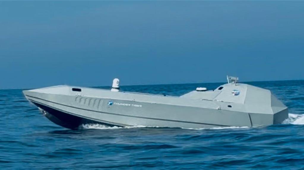 雷虎自殺式無人快艇「海鯊號 SeaShark 800」USV 亮相競技 - 產業 - 工商時報