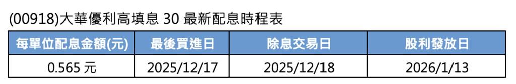 00918配息0.565元 12／17最後買進 法人：明年AI仍是市場成長主動力 - 理財 - 工商時報